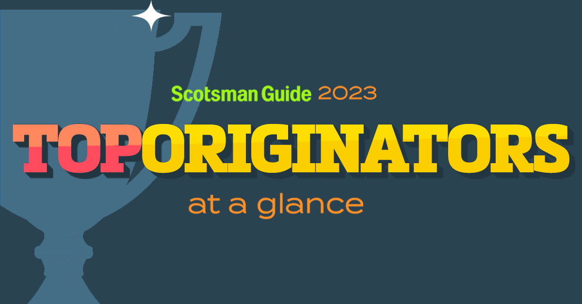 Scotsman Guide 2023 Top Originators at a glance - Scotsman Guide